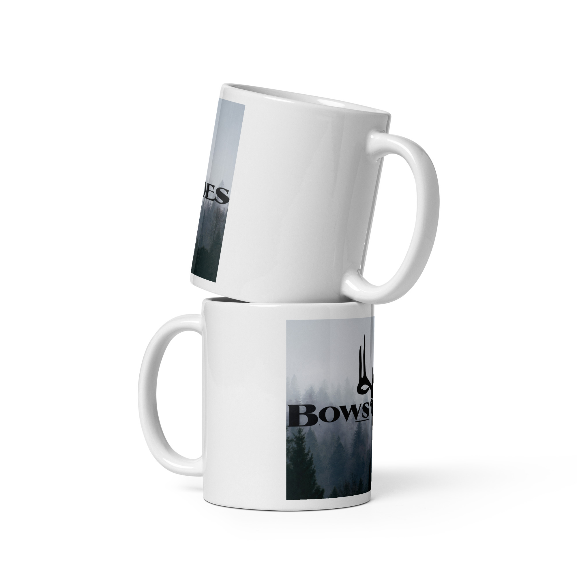 White glossy mug - Bows and Joes